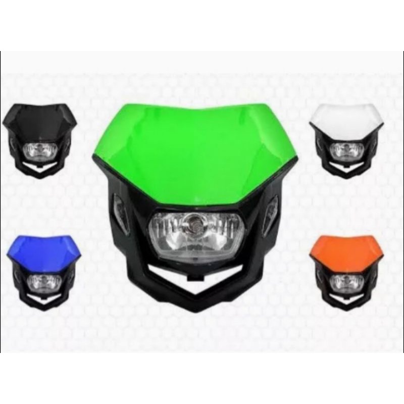 Jual Kedok lampu polisport KLX crf modifikasi motor trail | Shopee ...