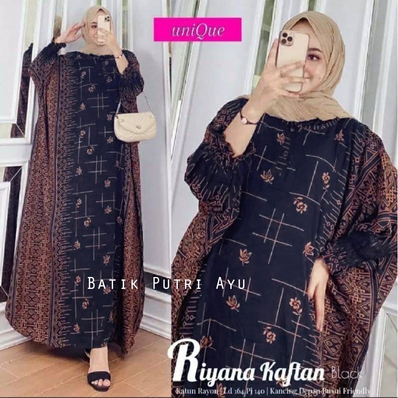 Jual Gamis Kaftan Motif Jumbo Hari Raya Longdress Motif Kekinian Lengan Panjang Daster Busui ...