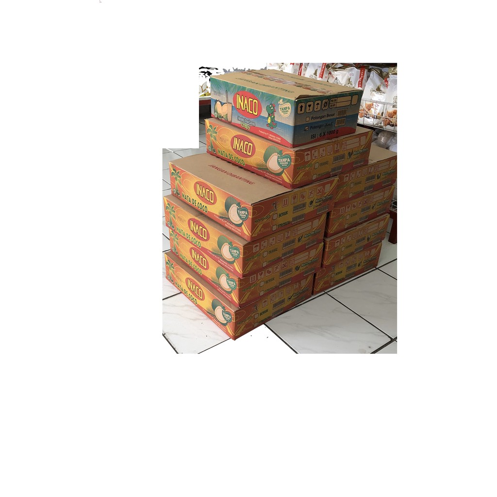 Jual Inaco Nata De Coco 1 box (isi 12 Pcs @1000 gram) | Shopee Indonesia