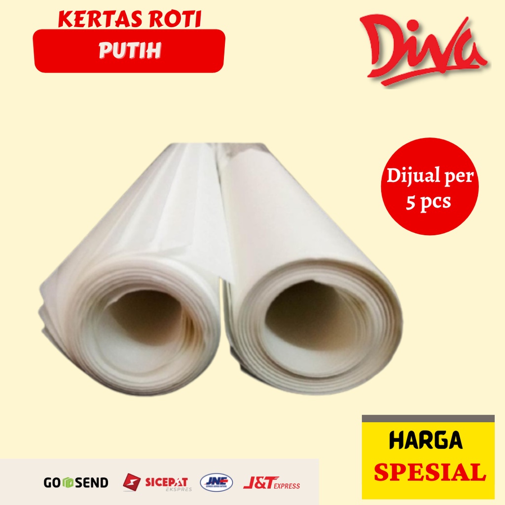 Jual [5 pc] Kertas Roti Putih - Abu abu / Baking Paper | Shopee Indonesia