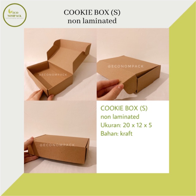 Jual BOX PANJANG KRAFT 20x12x5 NON laminated / dos kemasan kue box ...