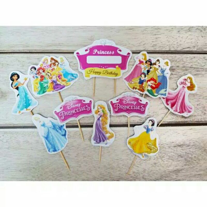 Jual satu set topper toper cake hiasan kue ulang tahun karakter ...