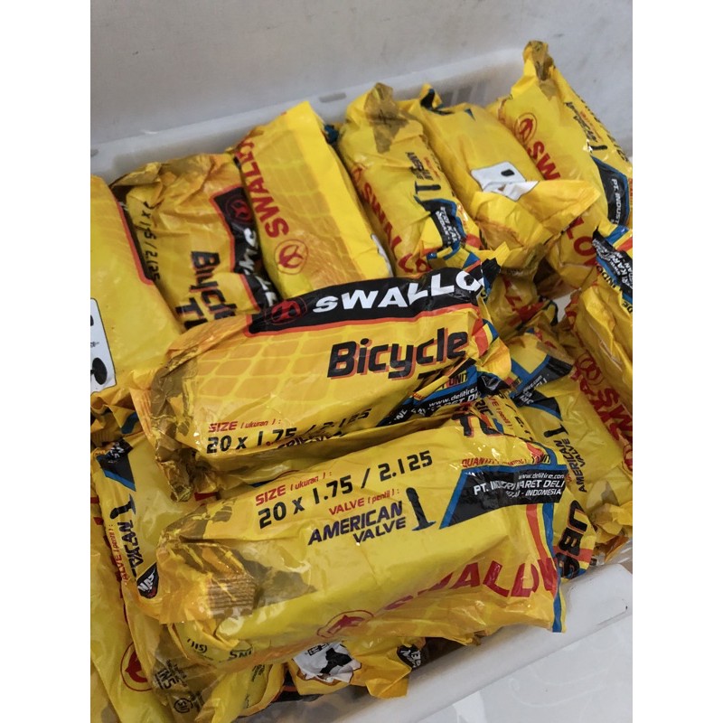 Jual Ban Dalam Sepeda 20 x 1.75/2.125 Swallow | Infinera (Dop Motor Panjang) | Shopee Indonesia