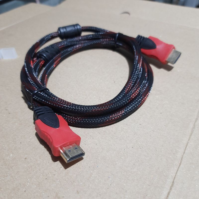 Jual kabel HDMI to HDMI panjang 1.5 meter lapis nilon kuat gambar ...