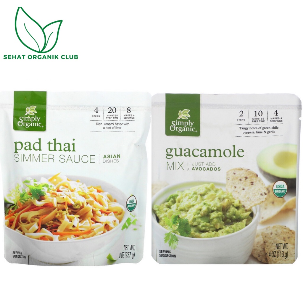 Jual Simply Organic Asian Dishes Pad Thai Simmer Sauce 227 g ; Simply ...