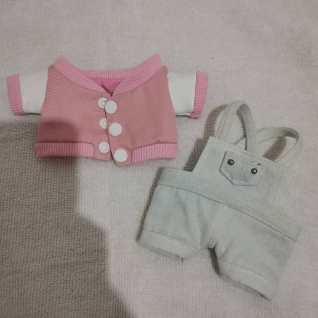 Jual Baju Boneka K-Pop: White Jumpsuit and Pink Jacket Set (20 cm ...