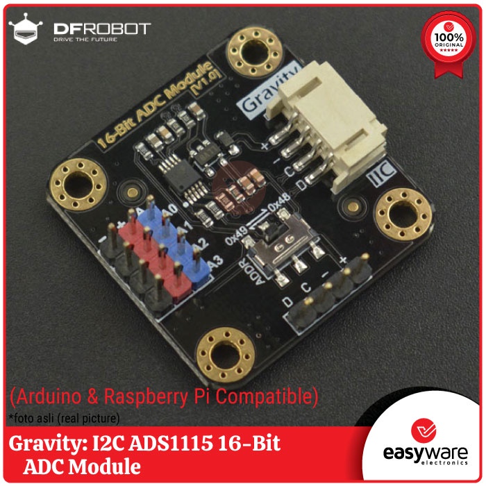 Jual DFRobot ADS1115 16-Bit ADC Module Gravity: I2C ADS1115 | Shopee Indonesia