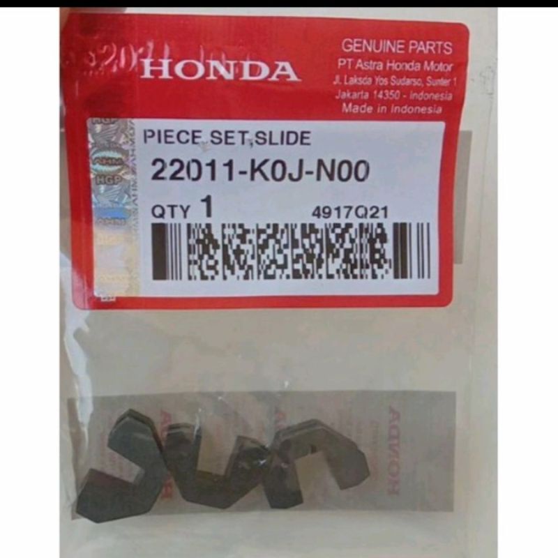 Jual PIECE SET SLIDE NEW SCOOPY NEW BEAT GENIO 2021. 22011-K0J-N00 ...