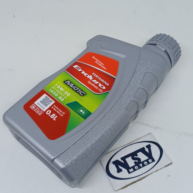 Jual OLI MOTOR MATIC ENDURO OIL SAE 10W-30 800ML ORIGINAL | Shopee ...