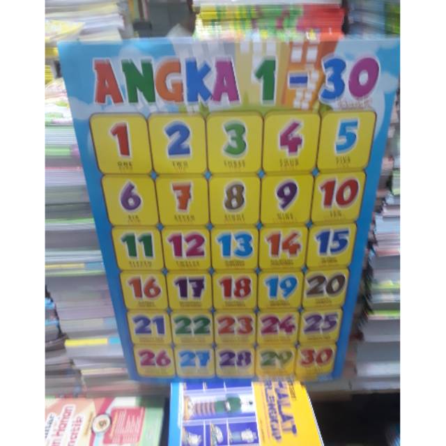 Jual POSTER ANGKA 1-30 | Shopee Indonesia