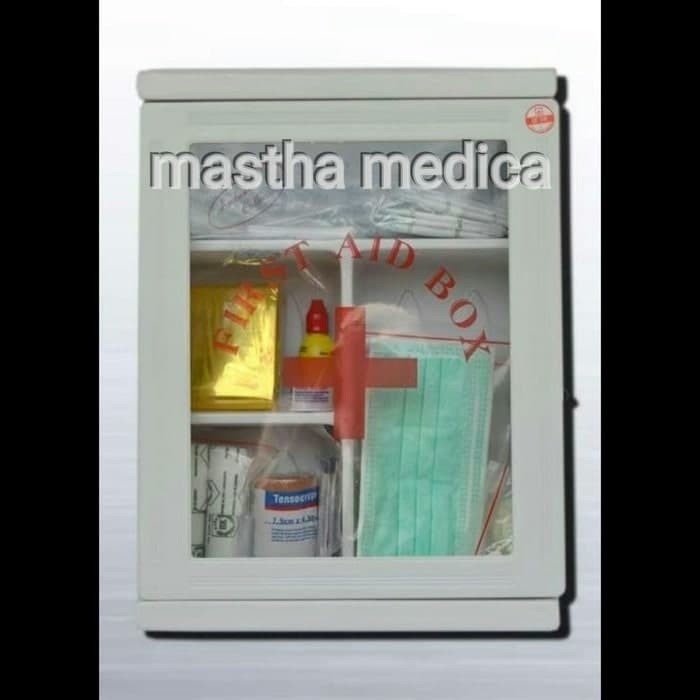Jual Laihoshope Kotak P3K + Isi Lengkap Dinding Plastic Box Kit / First ...