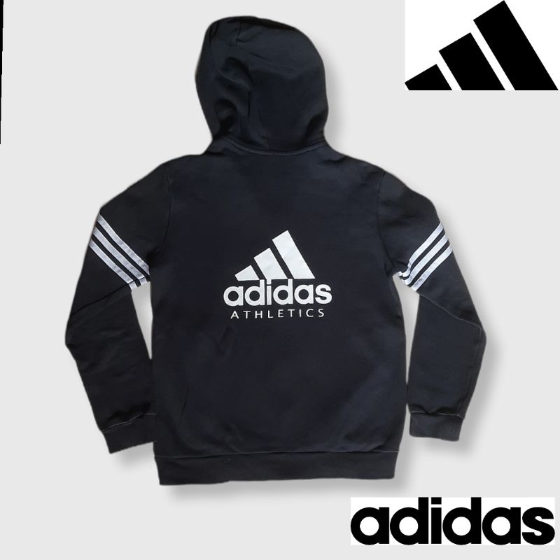 Jual Hoodie Adidas Logo Balok Hitam Second | Shopee Indonesia