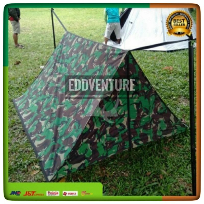 Jual TENDA PERORANGAN TNI / TENDA WATERPROOF TNI / TENDA LORENG TNI ...