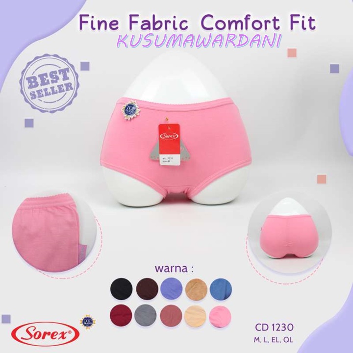 Jual Sorex 1230 Uk L - QL| Celana Dalam Wanita Midi / CD Sempak Cewek ...