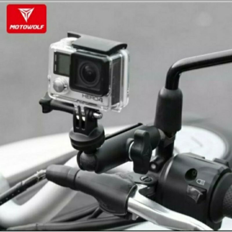 Jual Breket holder Camera Go Pro Untuk Sepeda Motor N Sepeda MOTOWOLF ...