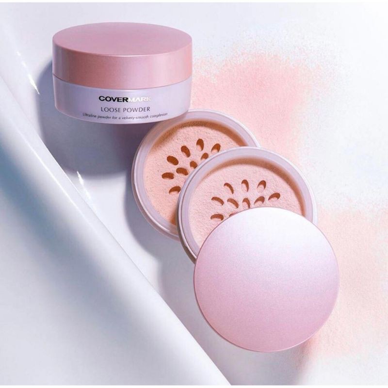 Jual Covermark Loose powder moist lucent powder with face powder case ...