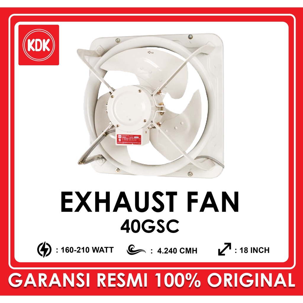 Jual KDK 40GSC – Industrial Exhaust Fan 40cm Kipas Angin Hisap Kantor ...