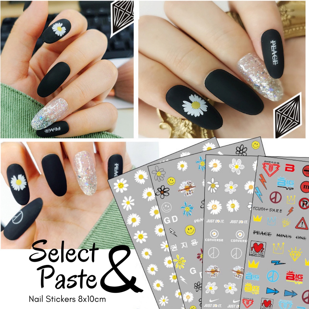 Jual Stiker Motif 3D untuk Nail Art | Nail Sticker Select & Paste GD ...