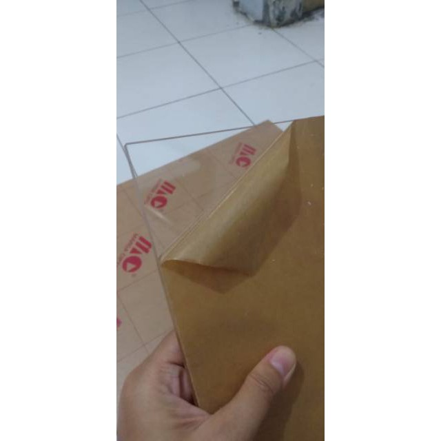 Jual Acrylic sheet - Akrilik lembaran A4 Bening Uk. 210 mm x 300 mm ...