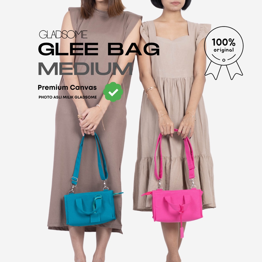 Jual GLEE BAG - MEDIUM // Canvas Bag GLADSOME ORIGINAL - Tas Selempang ...