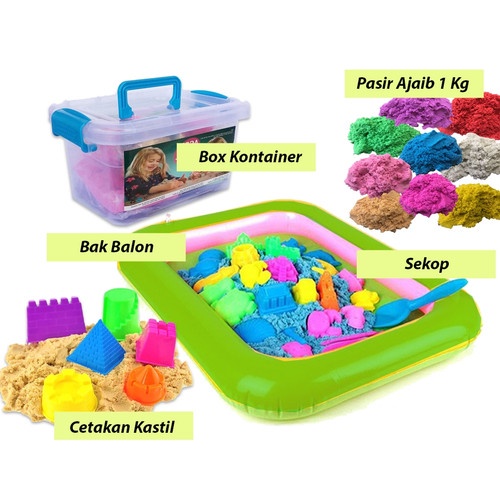 Jual Mainan Anak Pasir/Play Sand 1 Set/Mainan Pasir Ajaib TERMURAH ...