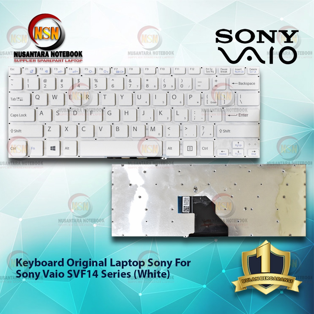 Jual Keyboard Laptop Sony Vaio SVF14 Series White | Shopee Indonesia