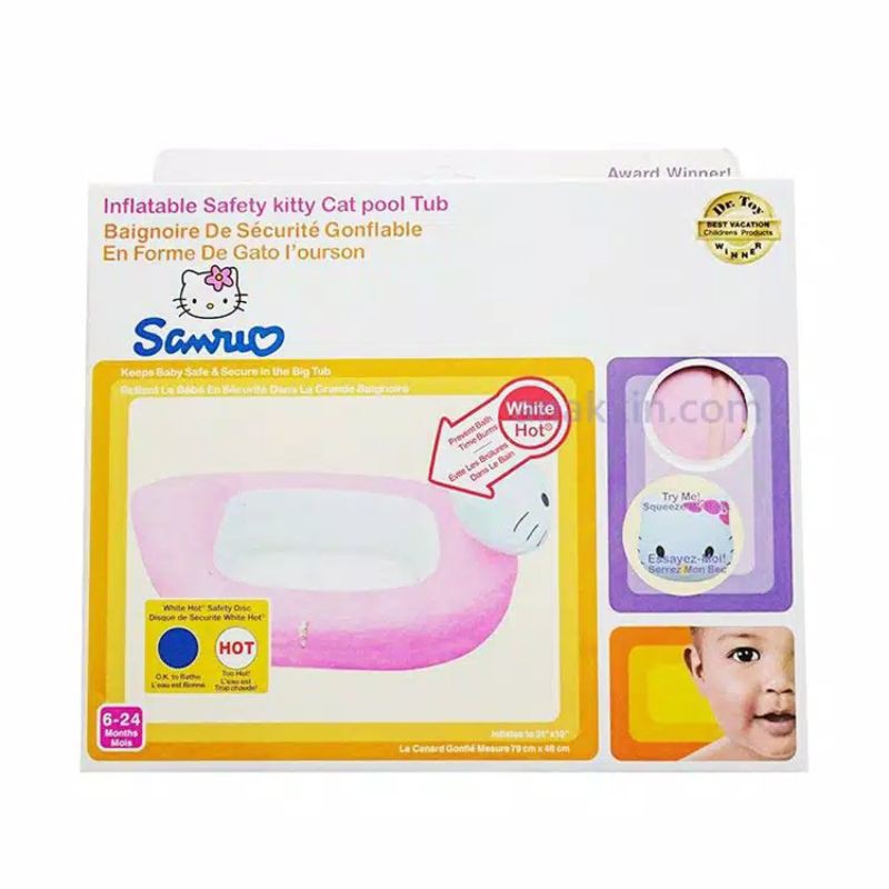 Jual INFLATABLE SAFETY KITTY CAT POOL TUB HELLO KITTY SANRIO | Shopee ...