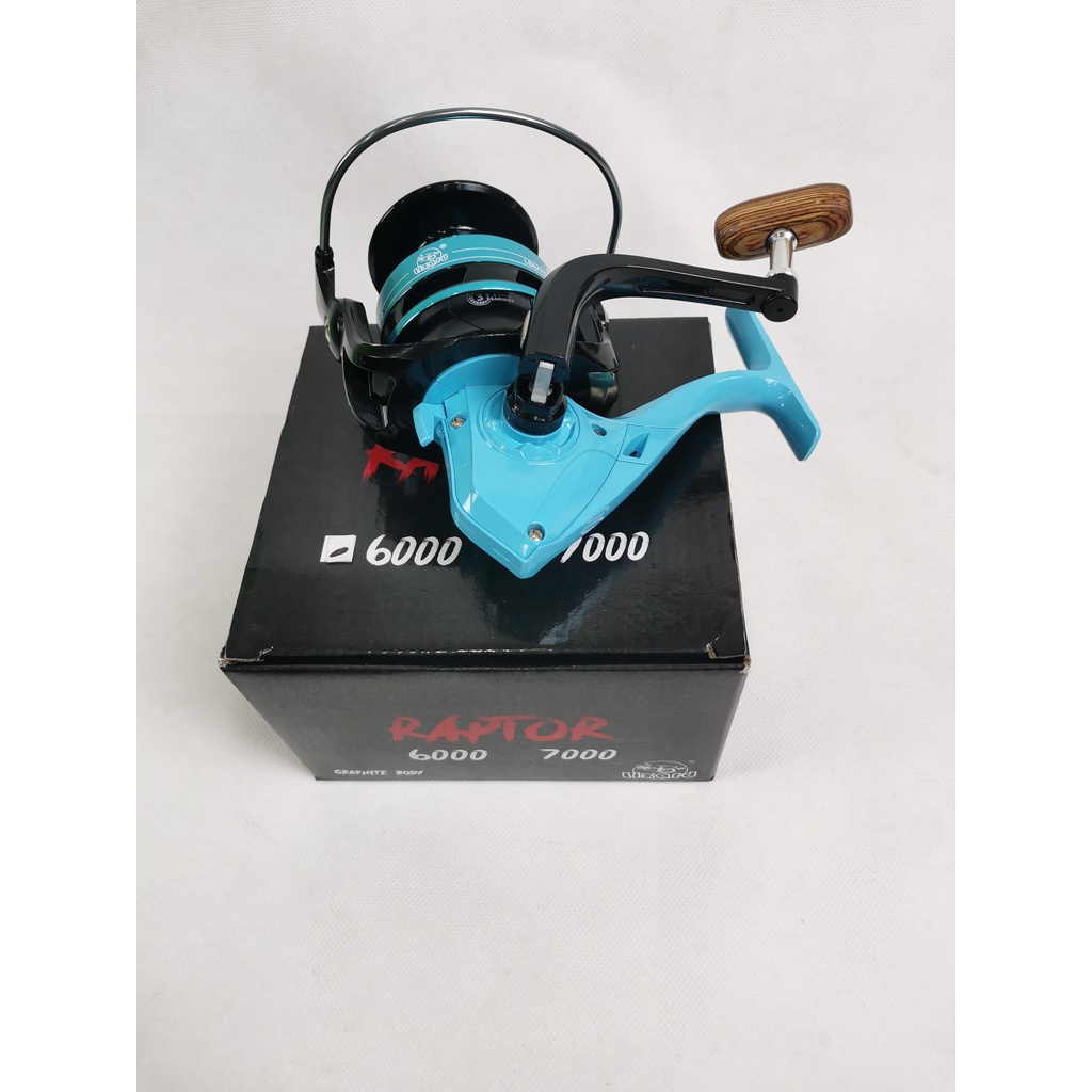 Jual Reel Lizard Raptor 6000-7000 Spinning ratio 5.2:1 gulungan pancing ...