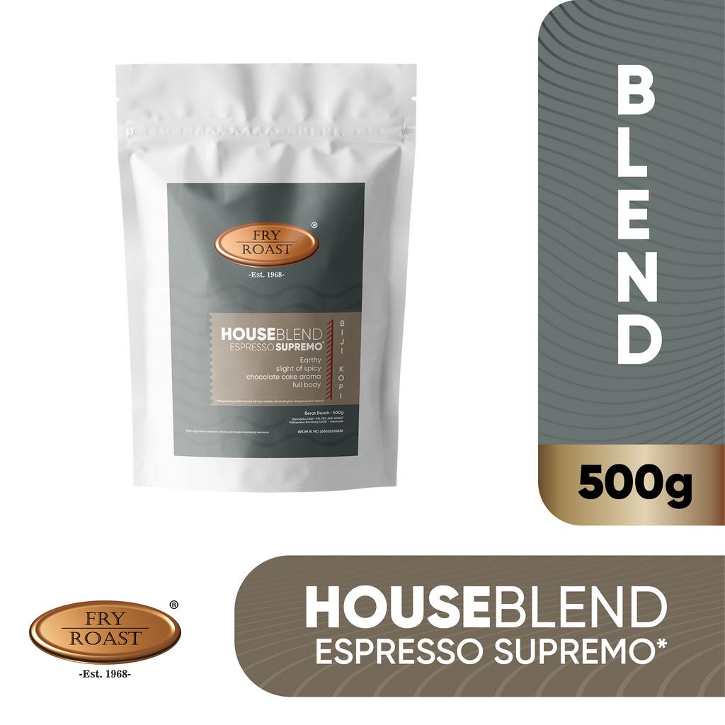 Jual KOPI HOUSE BLEND ESPRESSO SUPREMO 500 GRAM BIJI DAN BUBUK | Shopee ...