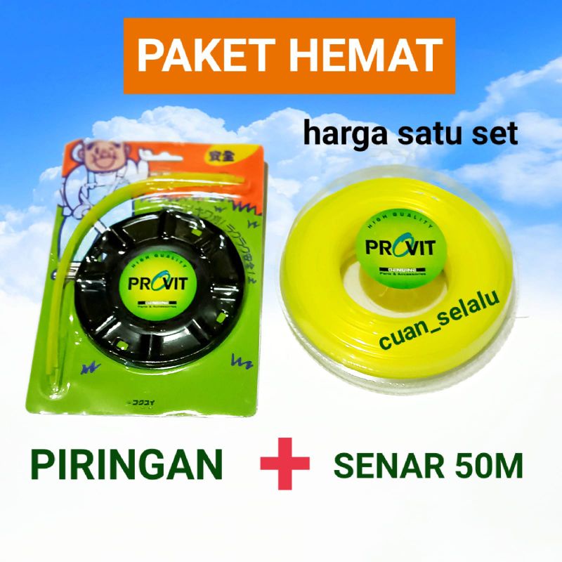 Jual Paket Tali Senar Nylon dan Piringan Plate Mesin Potong Rumput ...