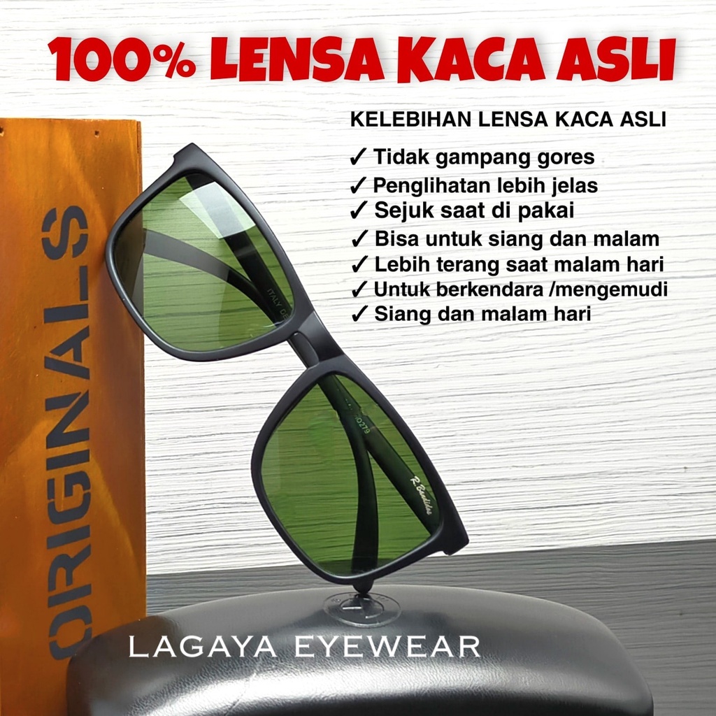 Jual Kacamata Gaya Lensa Kaca asli tidak gampang gores sejuk di pakai ...