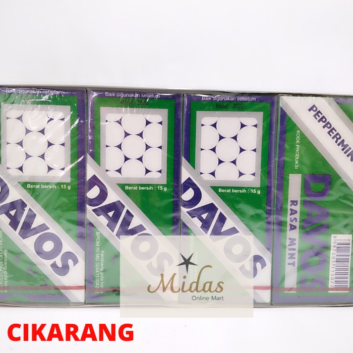 Jual Permen Davos Mini Rasa Mint | Shopee Indonesia