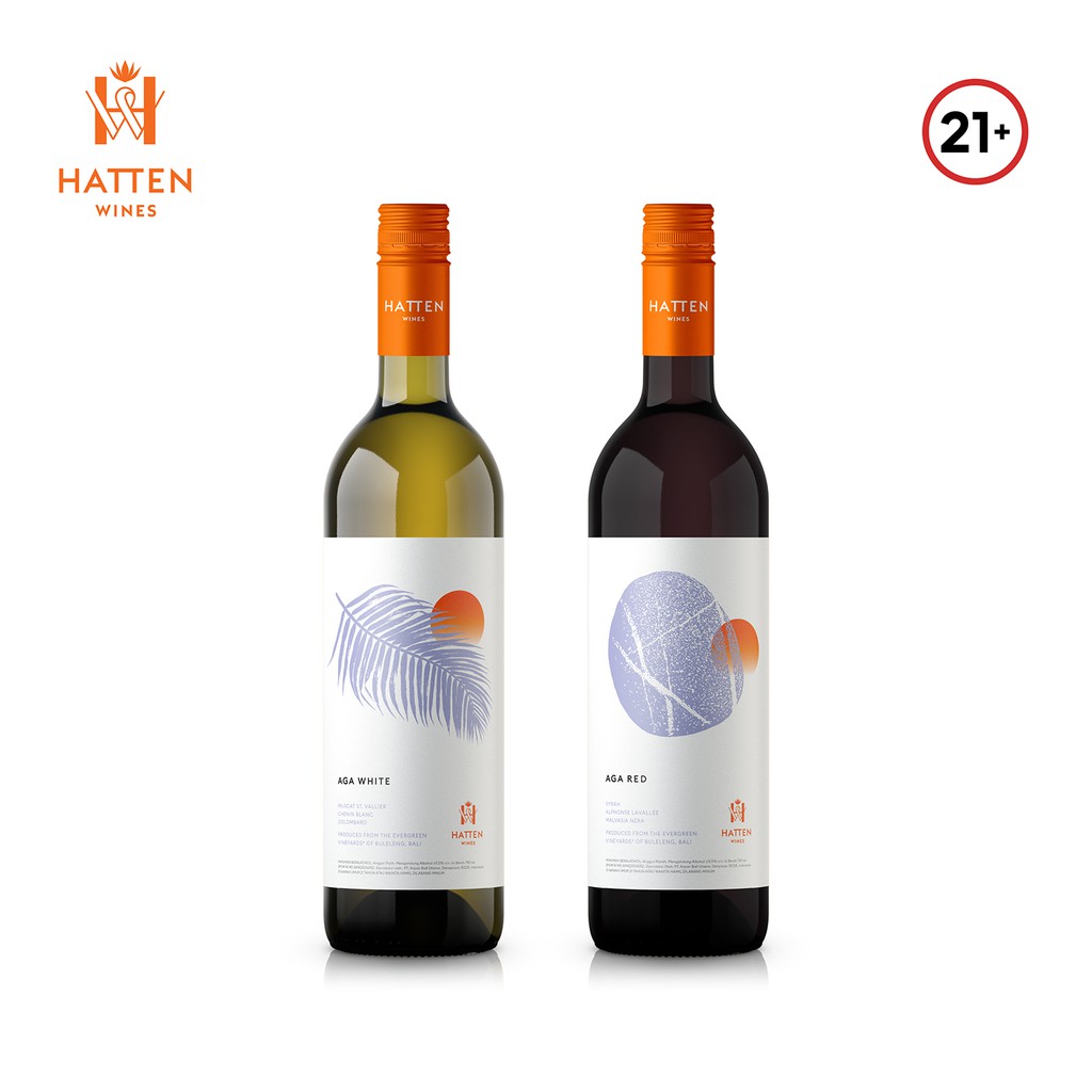 Jual AGA RED & AGA WHITE, Hatten Wines, 750ml, Special Package | Shopee ...