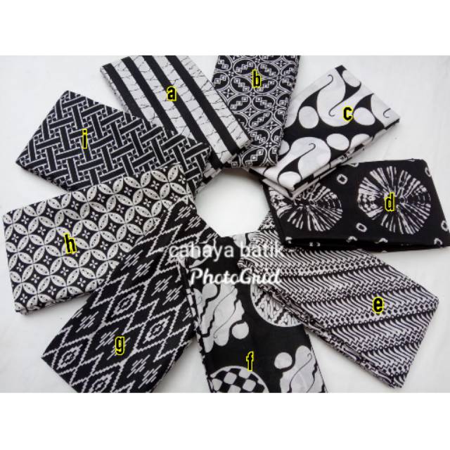 Jual Kain Batik Printing Monochrom Batik Hitam Putih Kain Batik Katun ...