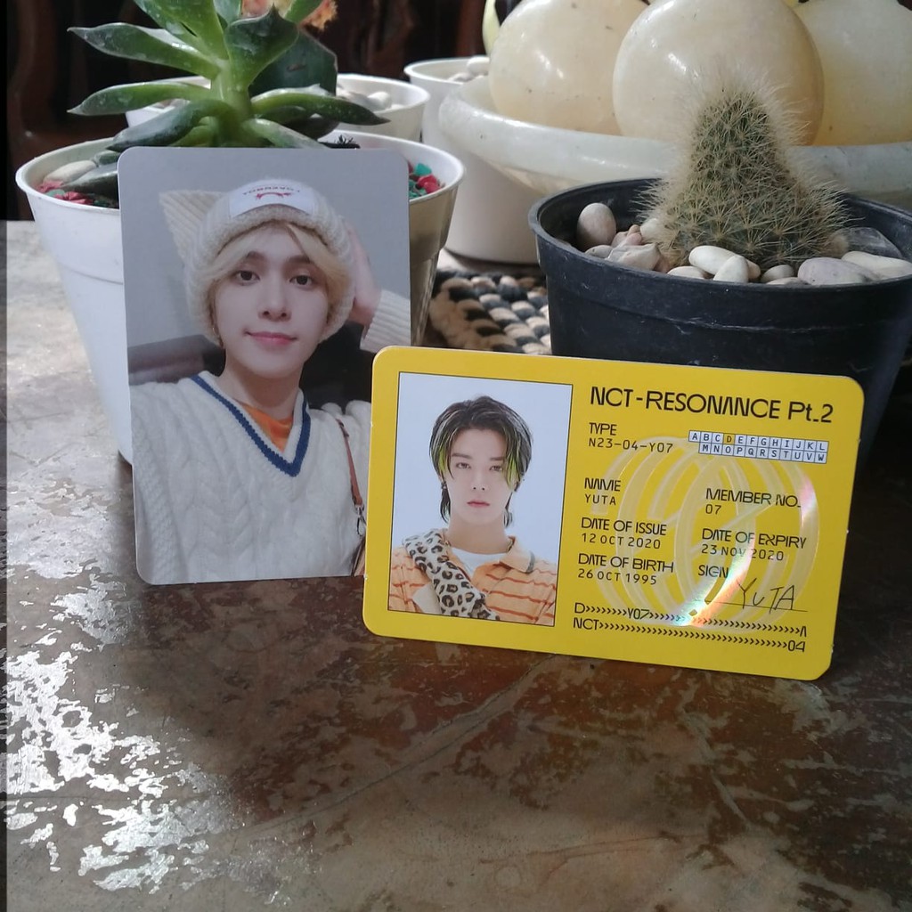 Jual Album NCT Pt 2 Photocard Hendery + ID card Yuta (Departure Ver ...