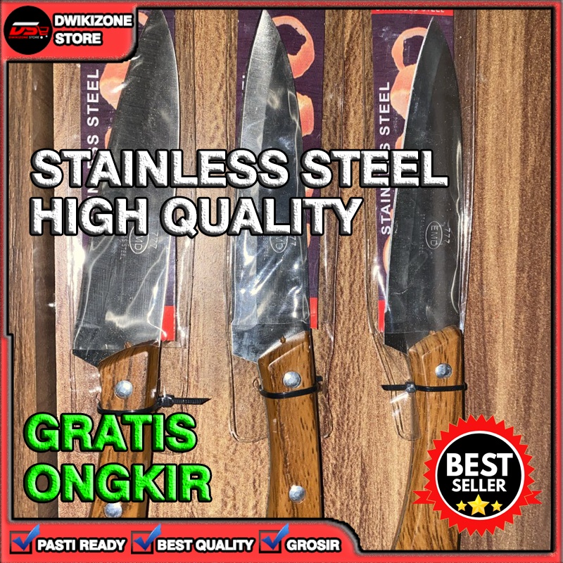 Jual [100% ORIGINAL] PISAU DAPUR TAJAM STAINLESS STEEL HARDEN TERMURAH ...