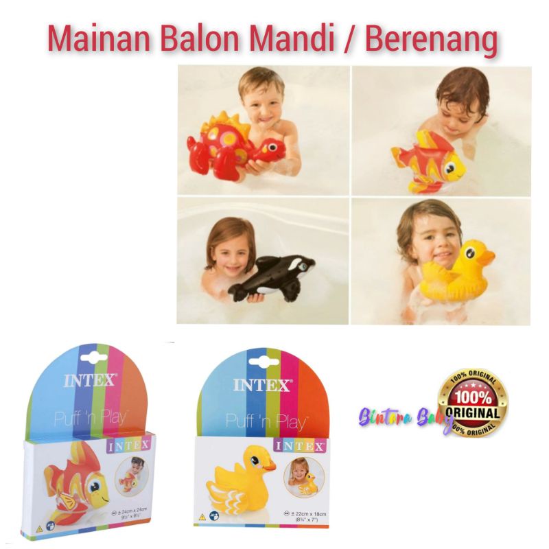 Jual Mainan Mandi Berenang Intex Puff n Play Balon Berenang Bayi ...