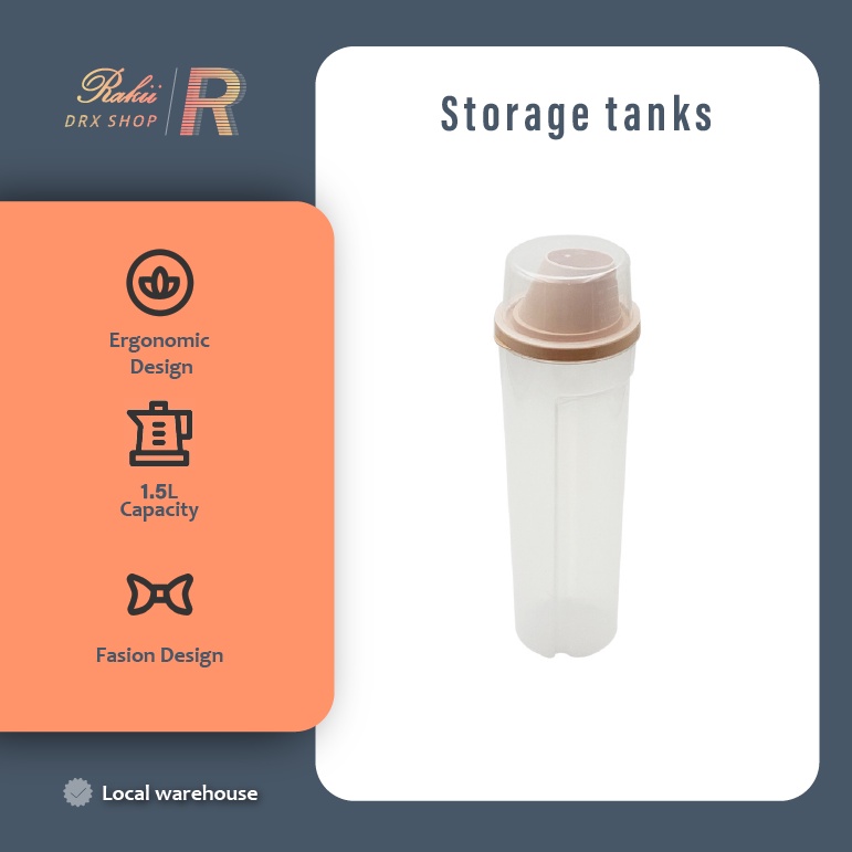 Jual Botol Plastik Storage Tank Tempat Penyimpanan Bahan Makanan ...