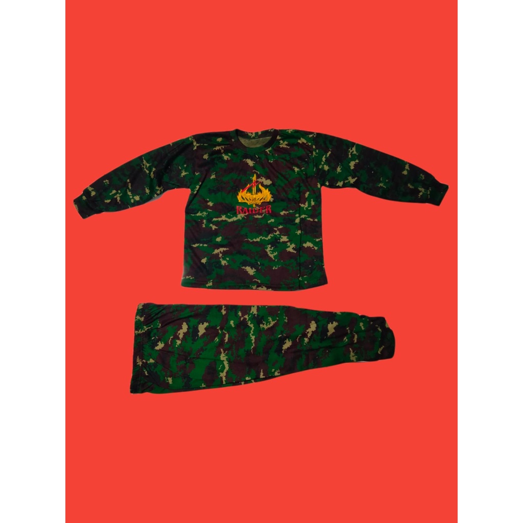 Jual Setelan Anak Kaos Tentara Loreng Army Baju Lengan Panjang Doreng Tactical | Shopee Indonesia