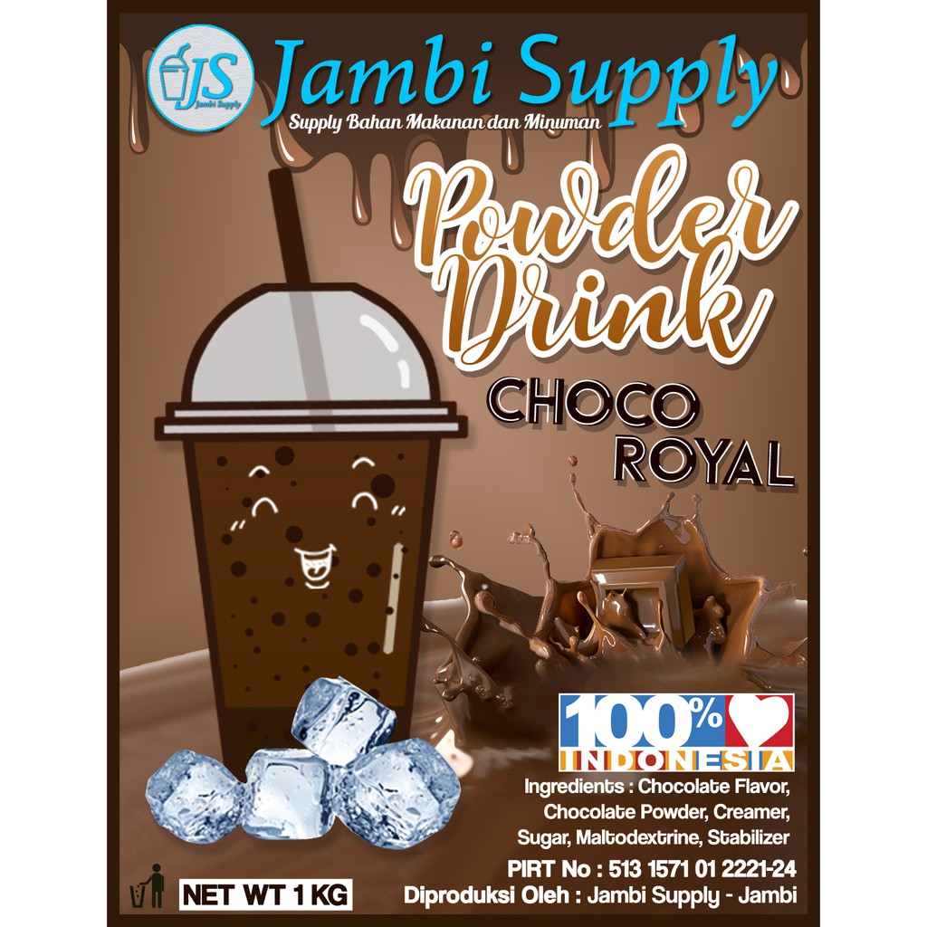 Jual POWDER DRINK CHOCO ROYAL MINUMAN BUBUK RASA CHOCO ROYAL 1KG ...