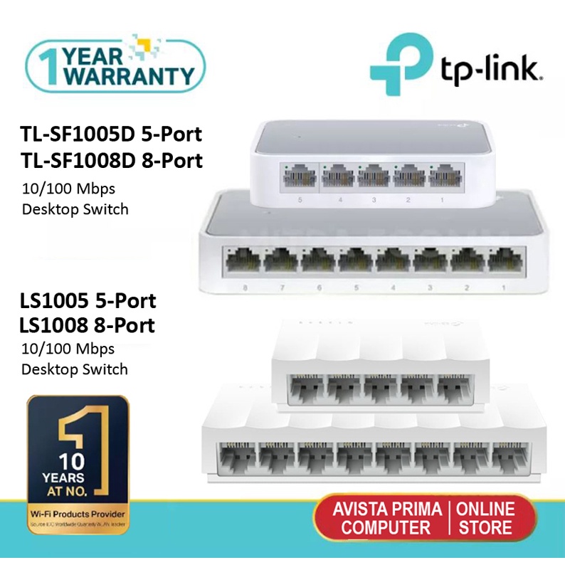Jual TP-Link TL-SF1005D 5 Port TL-SF1008D 8 Port Desktop Switch Hub ...