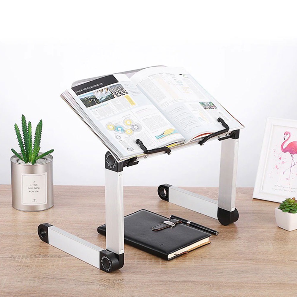 Jual Stand Holder Lipat Baca Buku Reading Shelf 360 Degree Aluminium ...