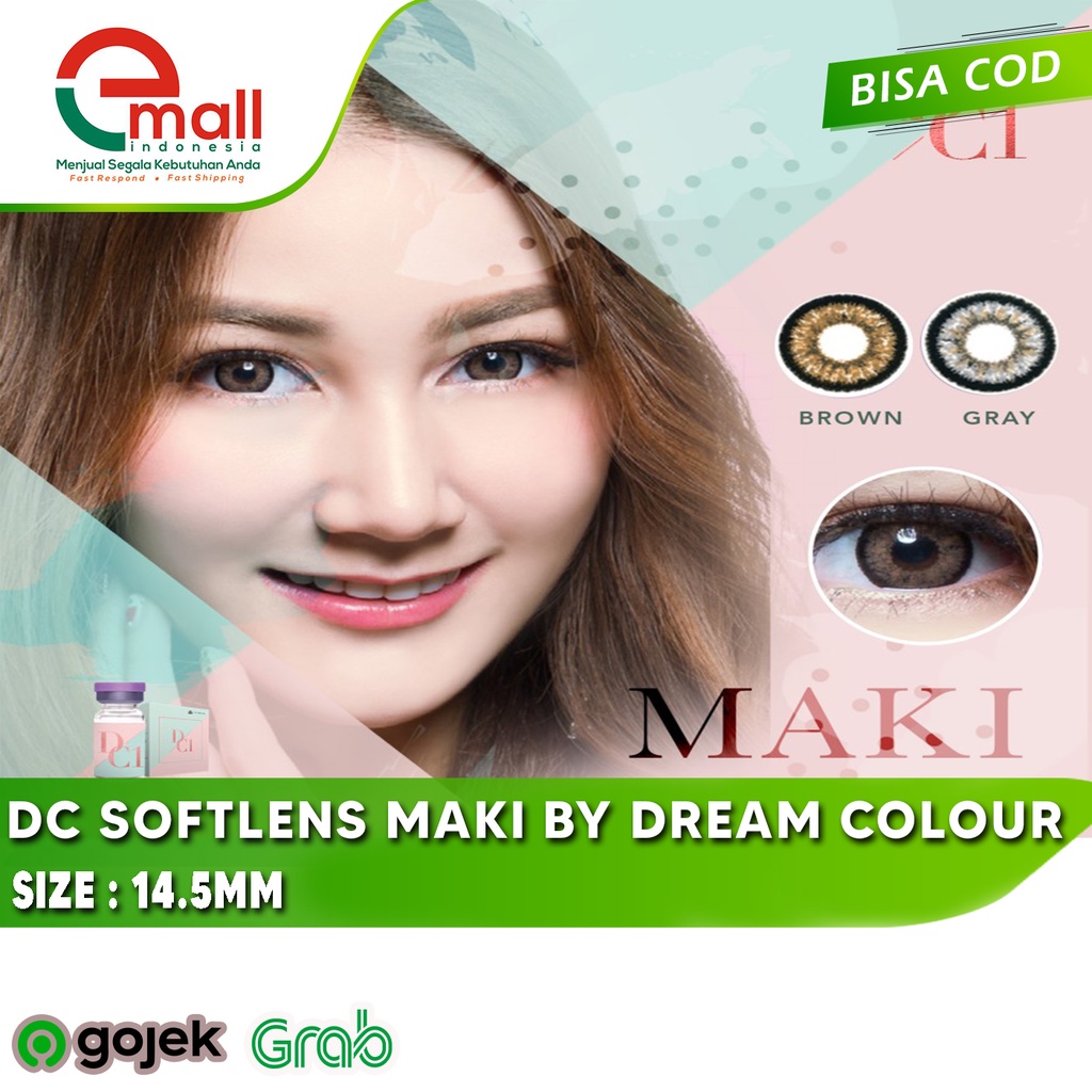 Jual [ORIGINAL] DC1 Softlens MAKI By Dream Color 1 Normal (NORMAL s/d ...