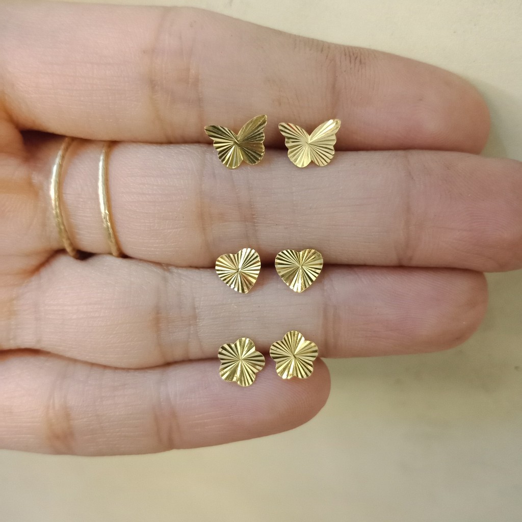 Jual Anting duduk anak dan dewasa emas asli kadar 700 70% 22 16k kupu ...