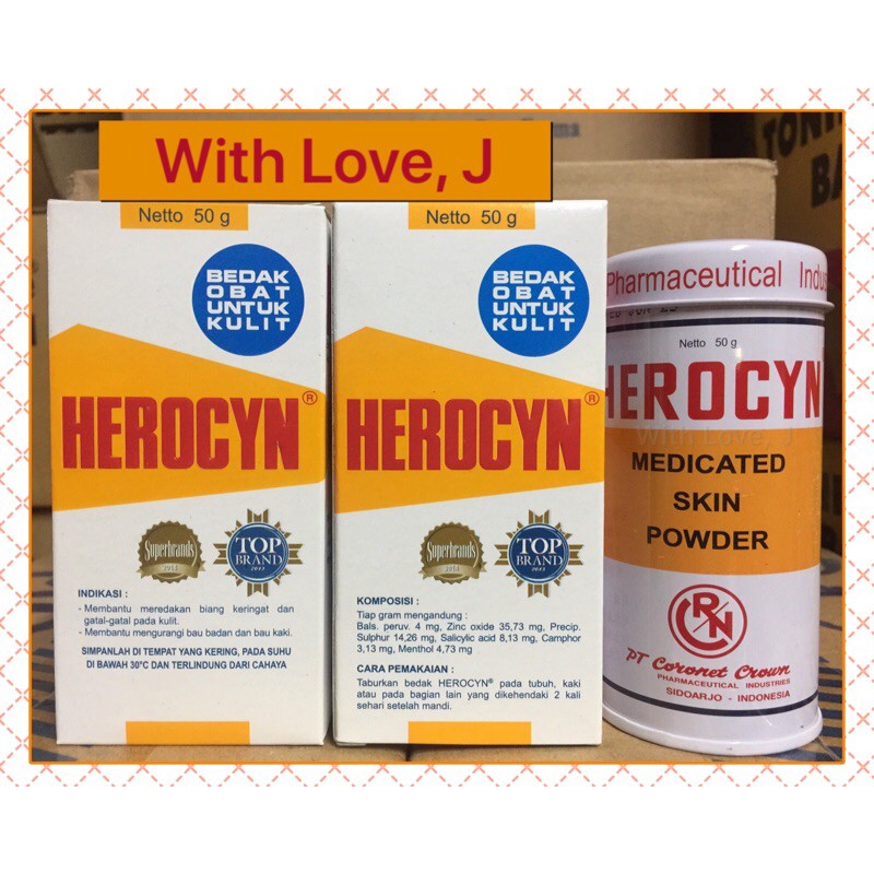 Jual BEDAK HEROCYN / HEROCYN POWDER ( 50 GR ) | Shopee Indonesia