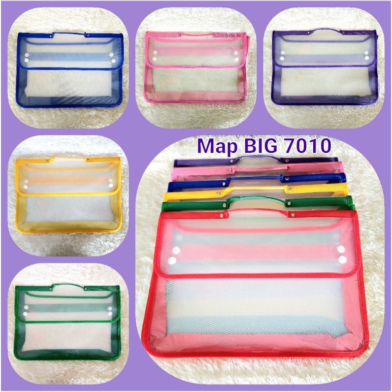 Jual Map Big School Bag/Map Gagang/Tenteng BIG 7010 Folio Mrh,/Kng/Hj ...
