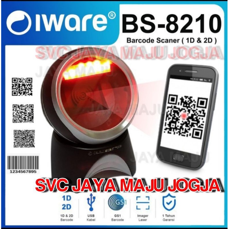 Jual IWARE BS 8210 - USB - 1D 2D || BARCODE SCANNER - CMOS IMAGER ...