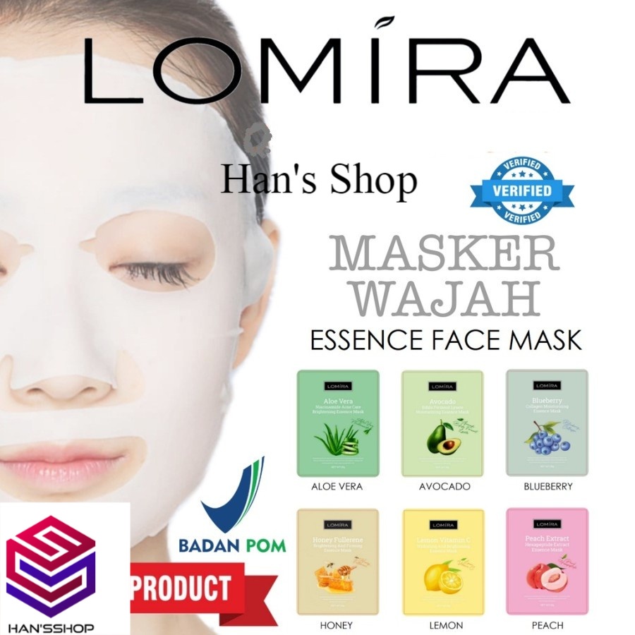 Jual LOMIRA Masker Wajah Sheet Mask Essence Masker ALA KOREA | Shopee ...