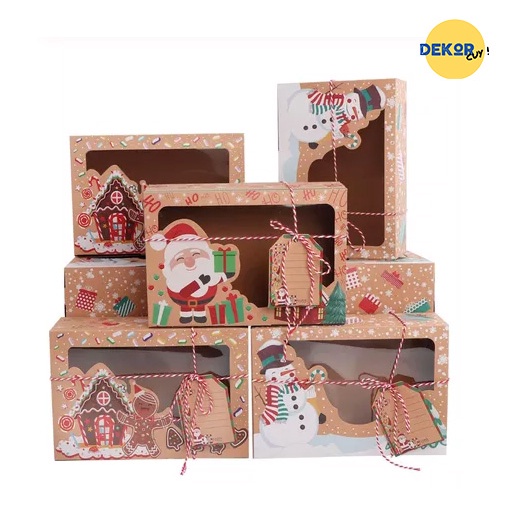 Jual BOX KUE NATAL box kado natal box bingkisan natal box packaging ...