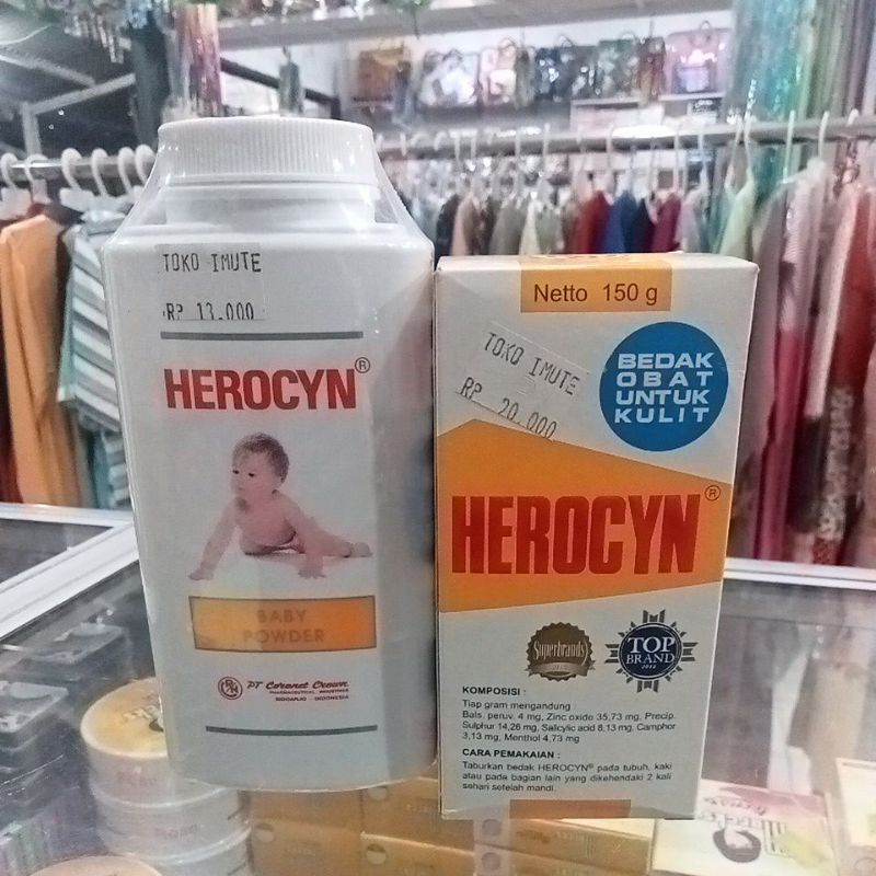 Jual HEROCYN medicated skin powder bedak tabur | Shopee Indonesia